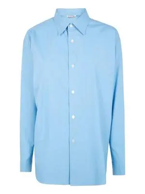 Auralee Finx Twill Shirt - Blue