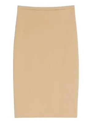 Max Mara Stretch Jersey Pencil Skirt - Nude