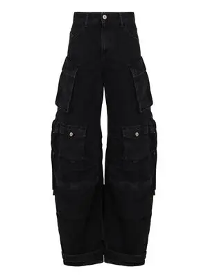 Attico Cargo Jeans - Black