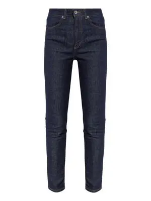 Dolce & Gabbana Logo Plaque Skinny Jeans - Black