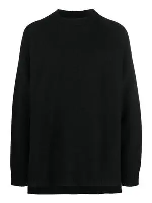 JIL SANDER Long-sleeved Knit Pullover - Black