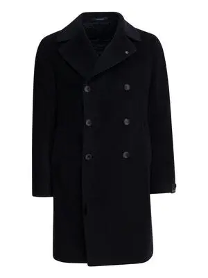 Tagliatore Double-breasted Tailored Coat - Black