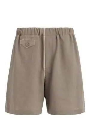 Dior Linen Bermuda Shorts - Gray