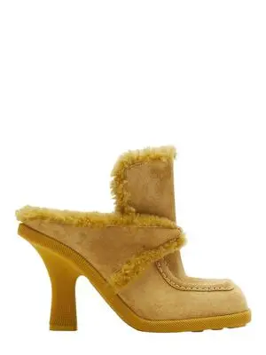 Burberry Highland Square-toe Mules - Brown