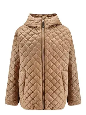 Max Mara Max Mara The Cube Leo Quilted Zipped Jacket Nude