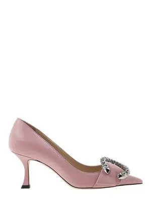 JIMMY CHOO Embellished Pointed High Heel Pumps - Pink