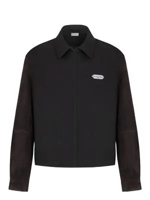 Dior Zip-up Wool Coat - Black