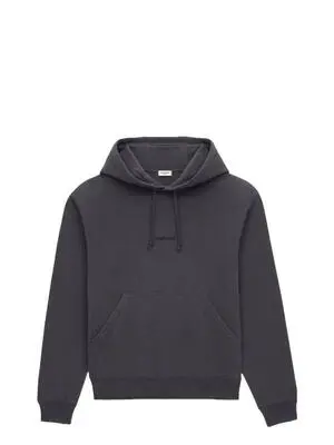 Saint Laurent Embroidered Hoodie - Dark Gray