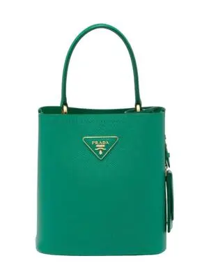 Prada Saffiano Leather Panier Bag - Mango