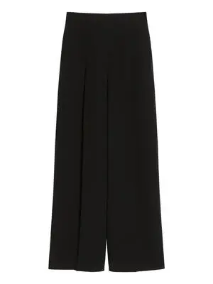 Max Mara Sportmax High Waist Wide Leg Trousers Black