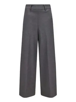 Herno Belt-loops Wide Leg Trousers - Black