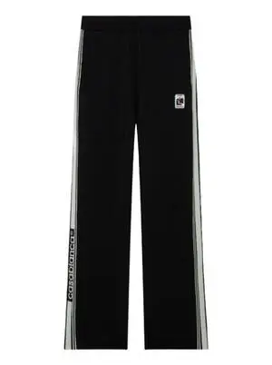 Casablanca Logo Patch Straight-leg Track Pants - Black