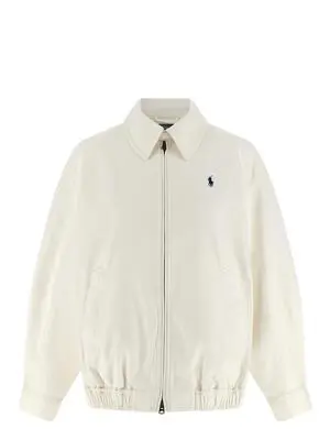 Polo Ralph Lauren Oversized Windbreaker Jacket - White