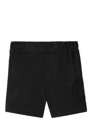 Burberry Logo-embroidered Twill Chino Shorts - Black
