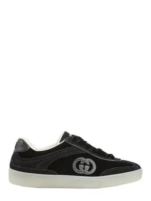 Gucci Gucci Logo Patch Low-Top Sneakers Black