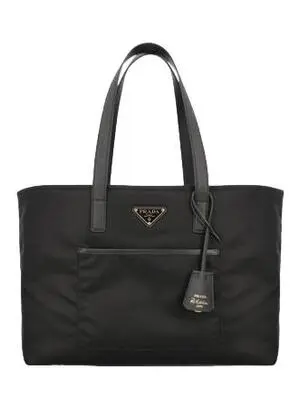 Prada Double Handle Handbag - Black