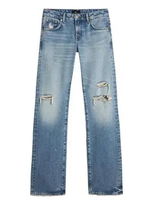 7 FOR ALL MANKIND 7 For All Mankind Distressed Wide-Leg Jeans