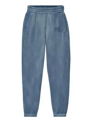 Alexander Wang Essential Terry Ribbed Hem Joggers - Blue