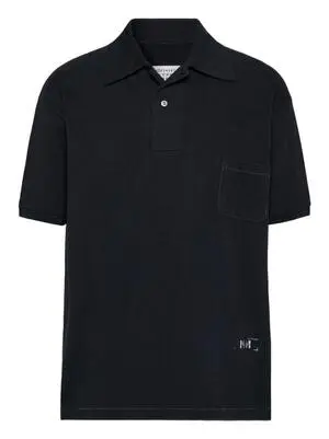 MAISON MARGIELA Straight Hem Polo Shirt - Black