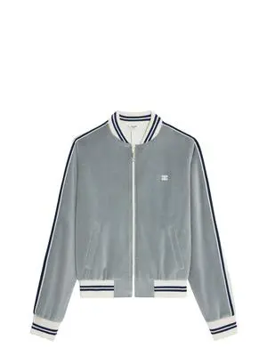 CELINE Celine Teddy Track Jacket In Velvet Jersey