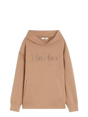 MAX MARA Max Mara Logo Embroidered Relaxed Hoodie