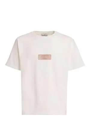 Stone Island Raw Beauty Cotton Jersey S/s T-shirt - Natural