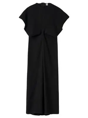 TOTEME Slouch-waist Maxi Dress - Black