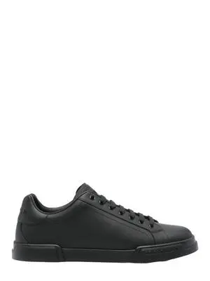Dolce & Gabbana Dolce & Gabbana Embossed Logo Round Toe Sneakers Black