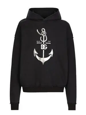 Dolce & Gabbana Graphic Print Hoodie - Blue