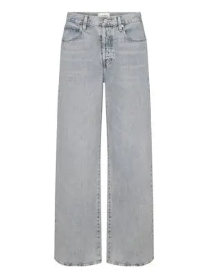 FRAME The Loose Wide-leg Jeans - Gray