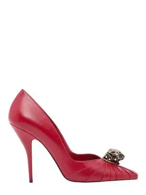 Valentino Garavani Panthea Goatskin Pumps 105mm - Red