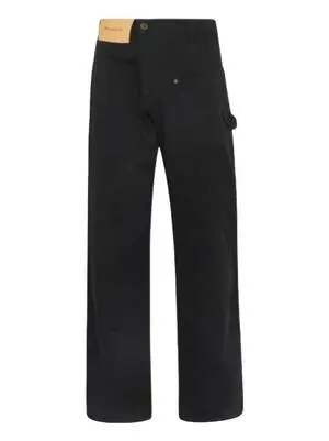 J.W.ANDERSON Jw Anderson Twisted Workwear Denim Jeans - Black