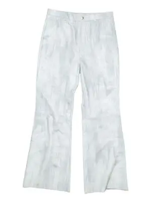 Acne Studios Straight-leg Leather Trousers - White