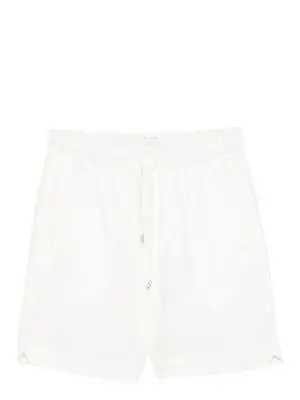 Eleventy Eleventy Wide Leg Drawstring Shorts White
