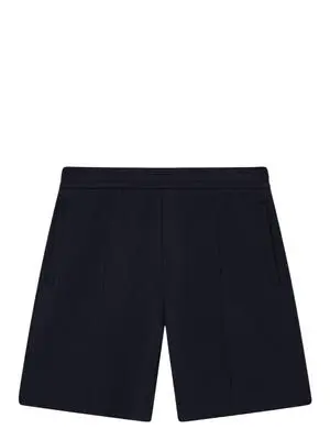 Emporio Armani Tailored Pleated Shorts - Navy Blue