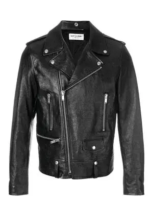 SAINT LAURENT Saint Laurent Long-Sleeved Biker Jacket