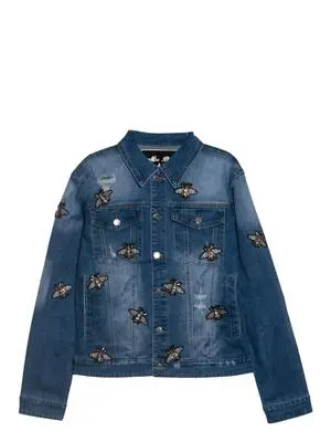 MIA Mia Denim Bee Patches Jacket