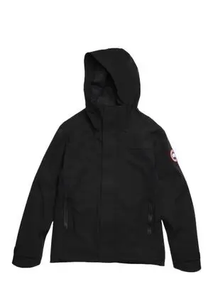 Canada Goose Hooded Windbreaker Jacket - Black