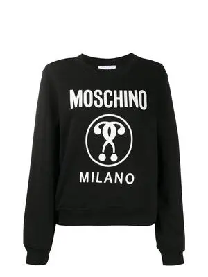 Moschino Printed Logo Sweatshirt - Black