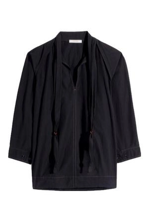 LEMAIRE Scarf Blouse - Black