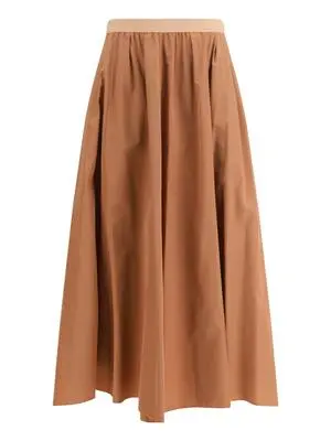 FORTE_FORTE Pleated Taffeta Skirt - Mousse