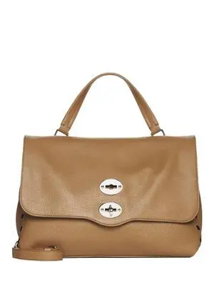 ZANELLATO Zanellato Postina Daily Twist-Lock Medium Tote Bag Brown