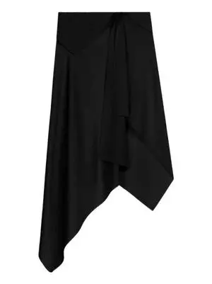 Givenchy Zip-front Asymmetric Skirt - Black