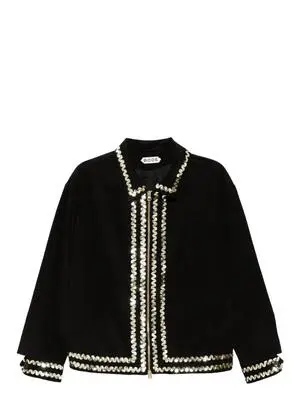 BODE Bandstand Jacket With Sequined Trim - Black