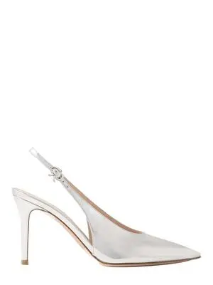 GIANVITO ROSSI Gianvito Rossi 85mm Robbie Slingback Pumps Silver