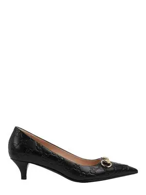 Gucci Horsebit Detailed Pointed-toe Pumps - Black