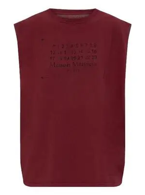 MAISON MARGIELA Crewneck Sleeveless Top - Brown