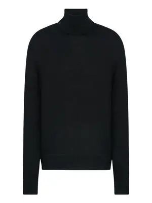 THE ROW Bjorn Cashmere Turtleneck Sweater - Black
