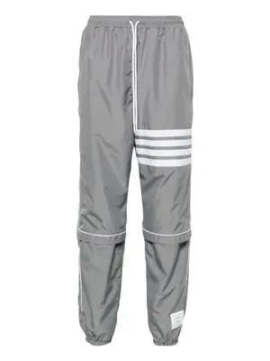 Thom Browne 4-bar Stripe Detailed Track Trousers - Grey