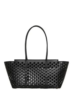 Alaïa Neo Mina 32 Zipped Tote Bag - Black